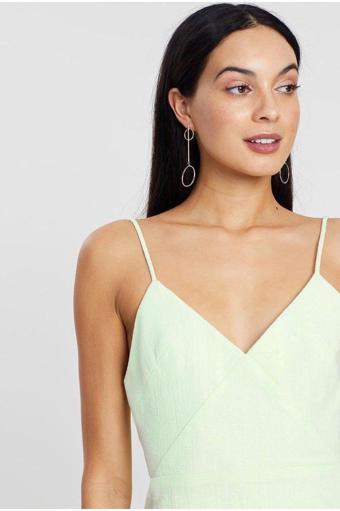 The Harriet Mini Dress in Avocado – Styled By Charli