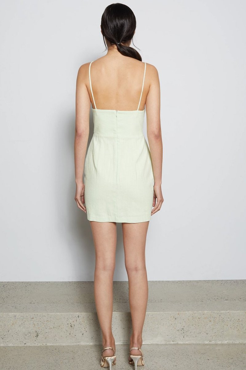 The Harriet Mini Dress in Avocado – Styled By Charli